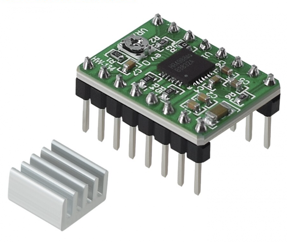 A4988 Stepper Driver Green | 2 A, 1/16 Microstep