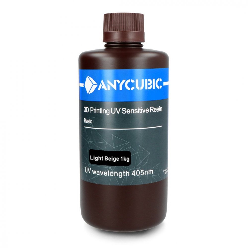 Anycubic UV Resin Standard, 1kg | Light Beige - Majkl3D